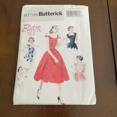 Butterick Sewing Pattern B5708 Women's Misses Dress Size 6-14 Uncut ...