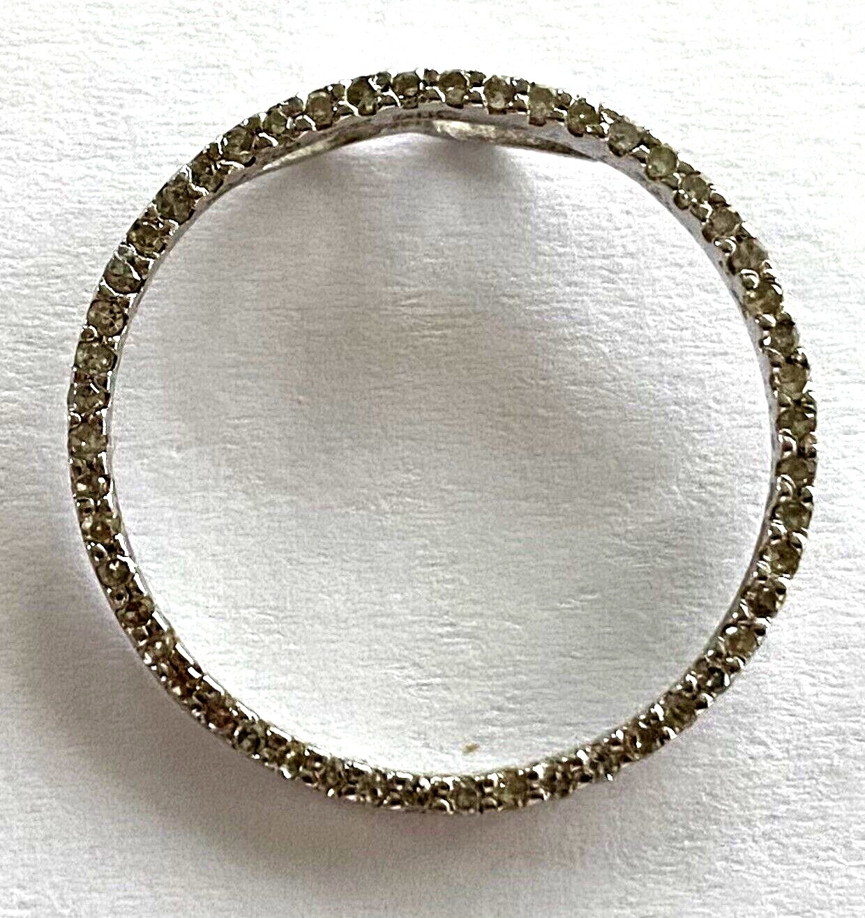 14KT 585 Solid White Gold Circle Shape Ladies Charm P… - Gem