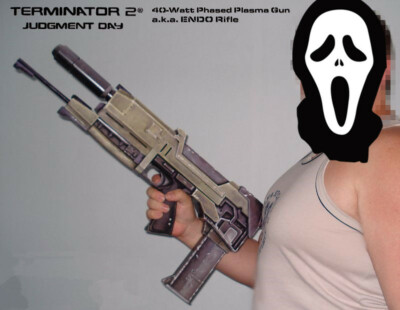 1:1 Scale Terminator 2 40-watt Phased Plasma Gun ENDO Rifle Paper Craft ...