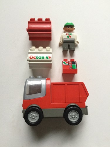 Lego Duplo Octan rot LKW rot Gaspumpe Kraftstofftank Tankstelle ...