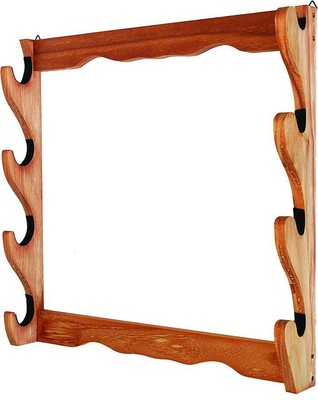 Allen 18550 Four Gun Wooden Wall Rack, 24.5"H x 24.5"W x 4.25"D | eBay