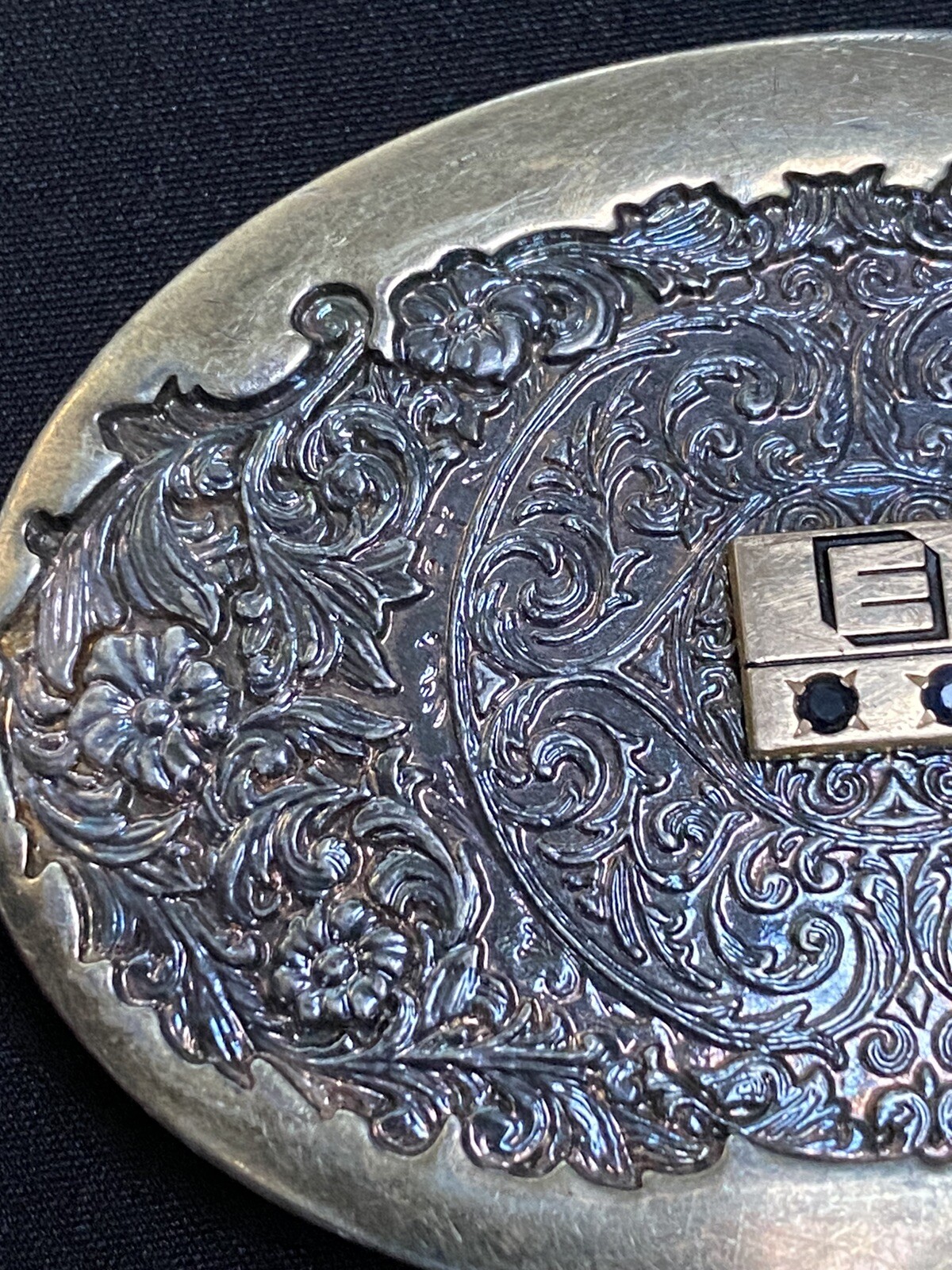 Vintage OC Tanner Company Logo 10k Gold Emblem Belt B… - Gem