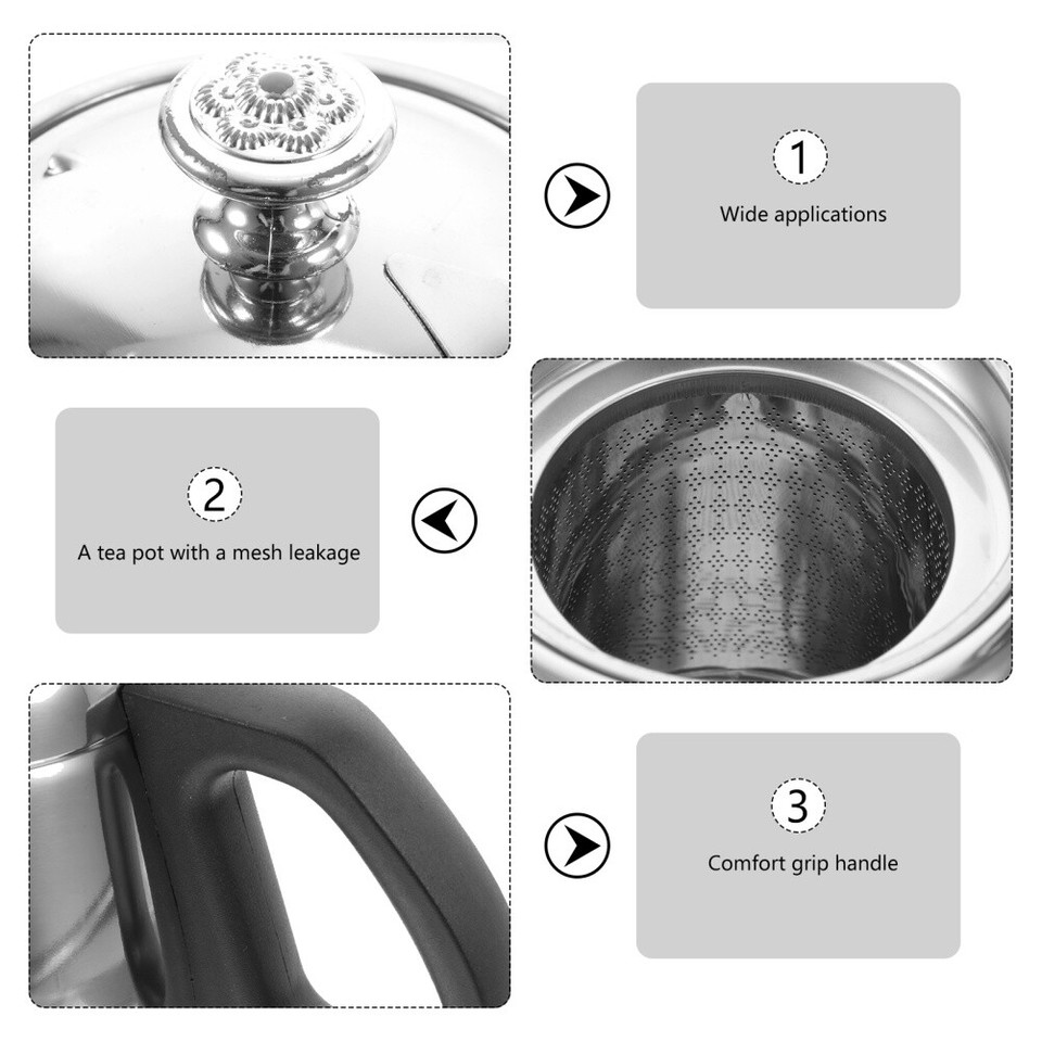 Kitchen Handheld Water Heating Tea Kettle Convenient Tea Pot Kitchen ...