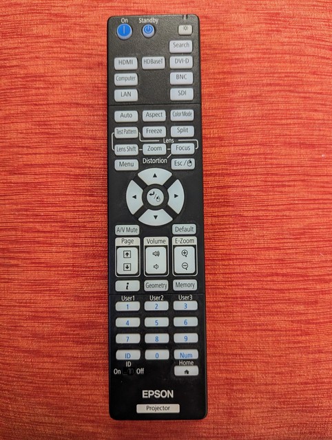 Genuine Epson 217331000 Projector Remote Control Pro G7400u for sale ...