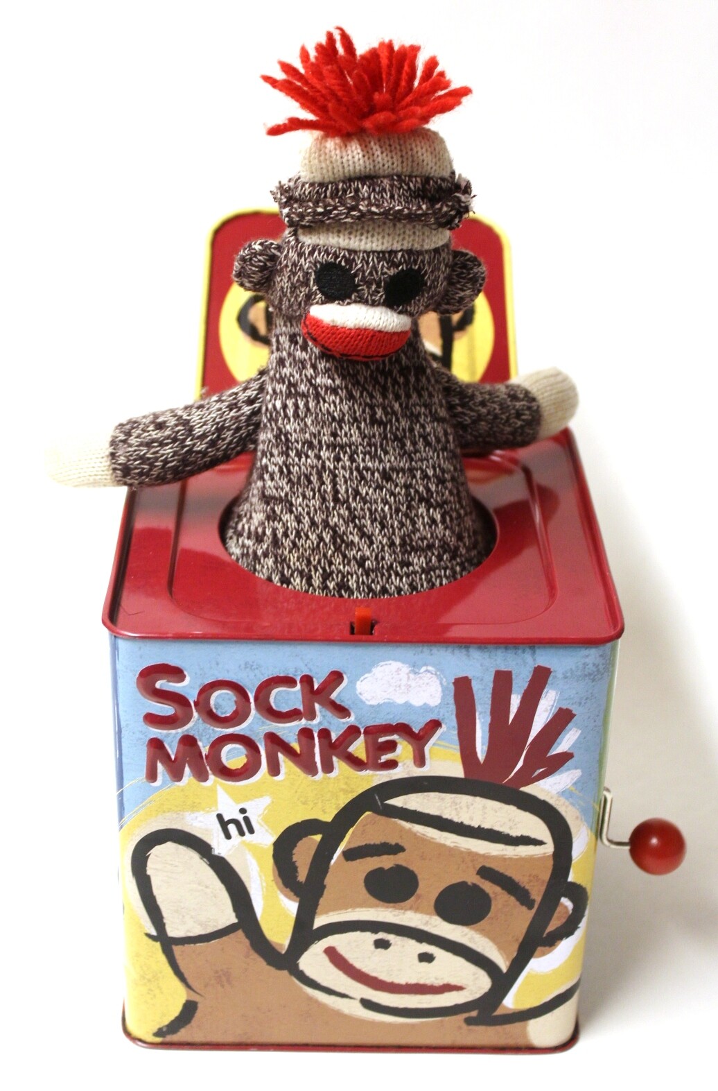 Schylling Sock Monkey Jack-in-the-Box | eBay