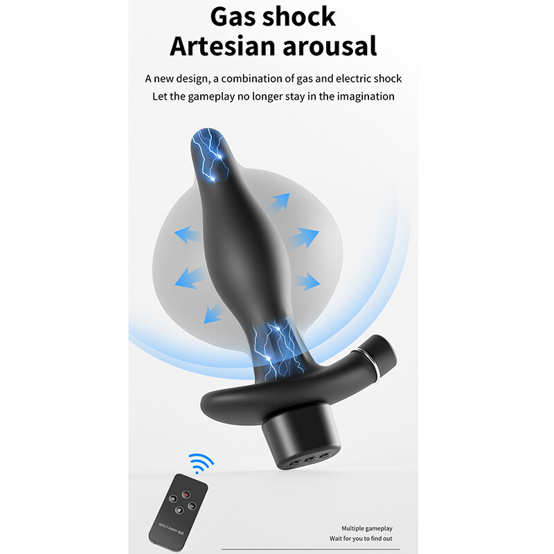 Electric Electro Inflatable Male Prostate Massager Anal Butt Plug For Men E-Stim | eBay