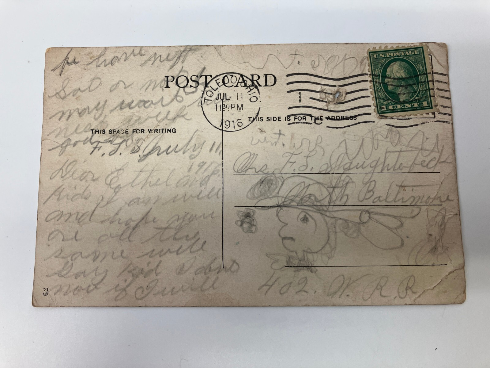 VINTAGE POSTCARD Swayne Field Toledo Mud Hens 12,000 Baseball Fans ...