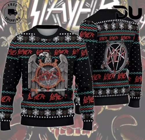 Slayer Band Ugly Christmas Sweater 3D GLC056735 | eBay