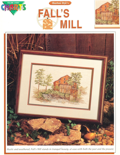 Color Charts FALL'S MILL Cross Stitch Pattern Leaflet OOP watermill ...