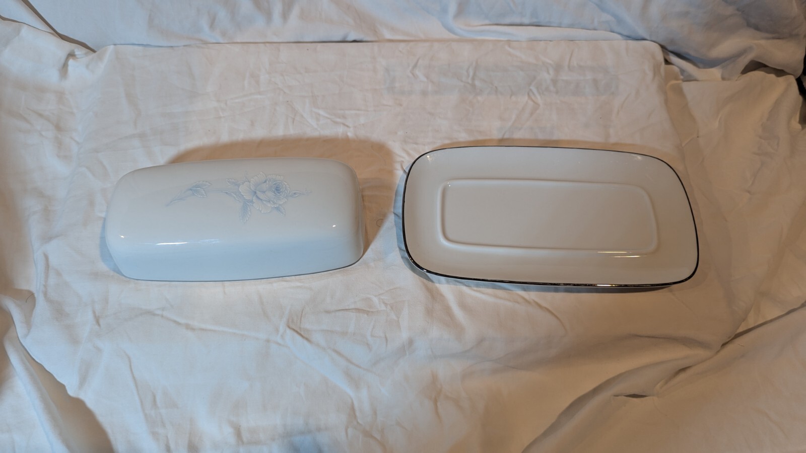 Seizan Blue Rose China butter dish Made In Japan Vintage | eBay