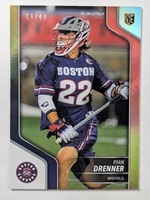 2024 Premier Lacrosse League PLL #62 Ryan Drenner Yellow Foil Parallel ...