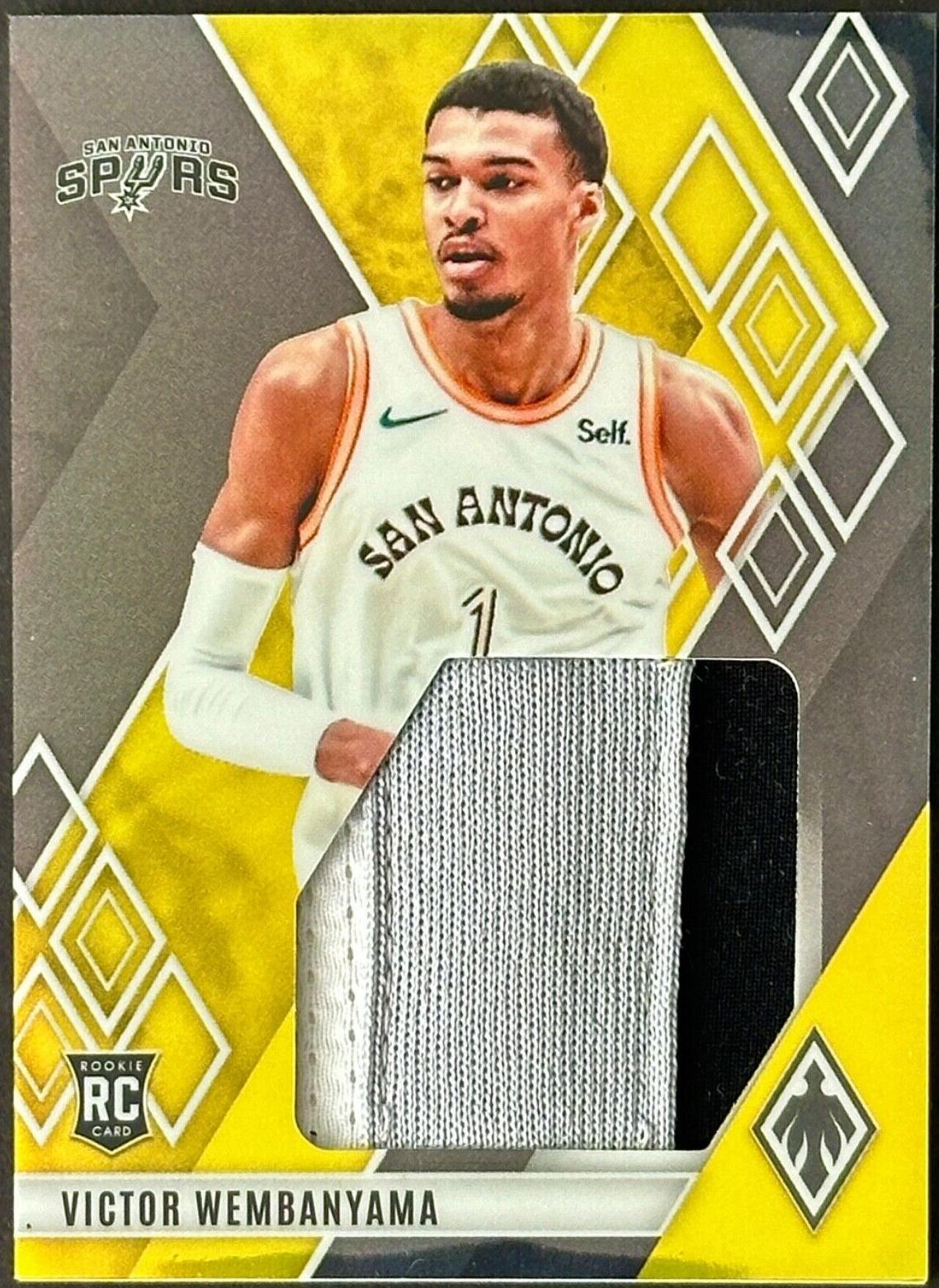 2023-24 Panini Phoenix - Rookie Jumbo Memorabilia Victor Wembanyama # ...