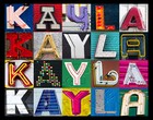 KAYLA Name Poster featuring photos of actual sign letters | eBay
