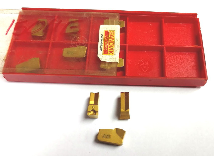 6pc Sandvik Parting Blade Holder Carbide Inserts N151.2-A250-60-5G ...