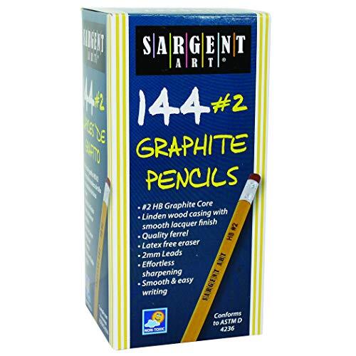 SAR227244 Graphite Pencils #2HB Pack of 144 Latex Free Eraser/#2 Hb ...