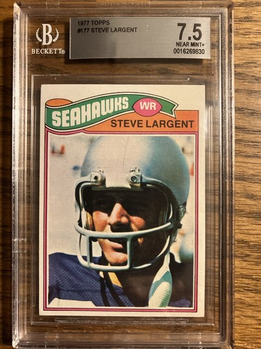 (HOF) 1977 Topps - #177 Steve Largent (RC) Seattle Seahawks Wide ...