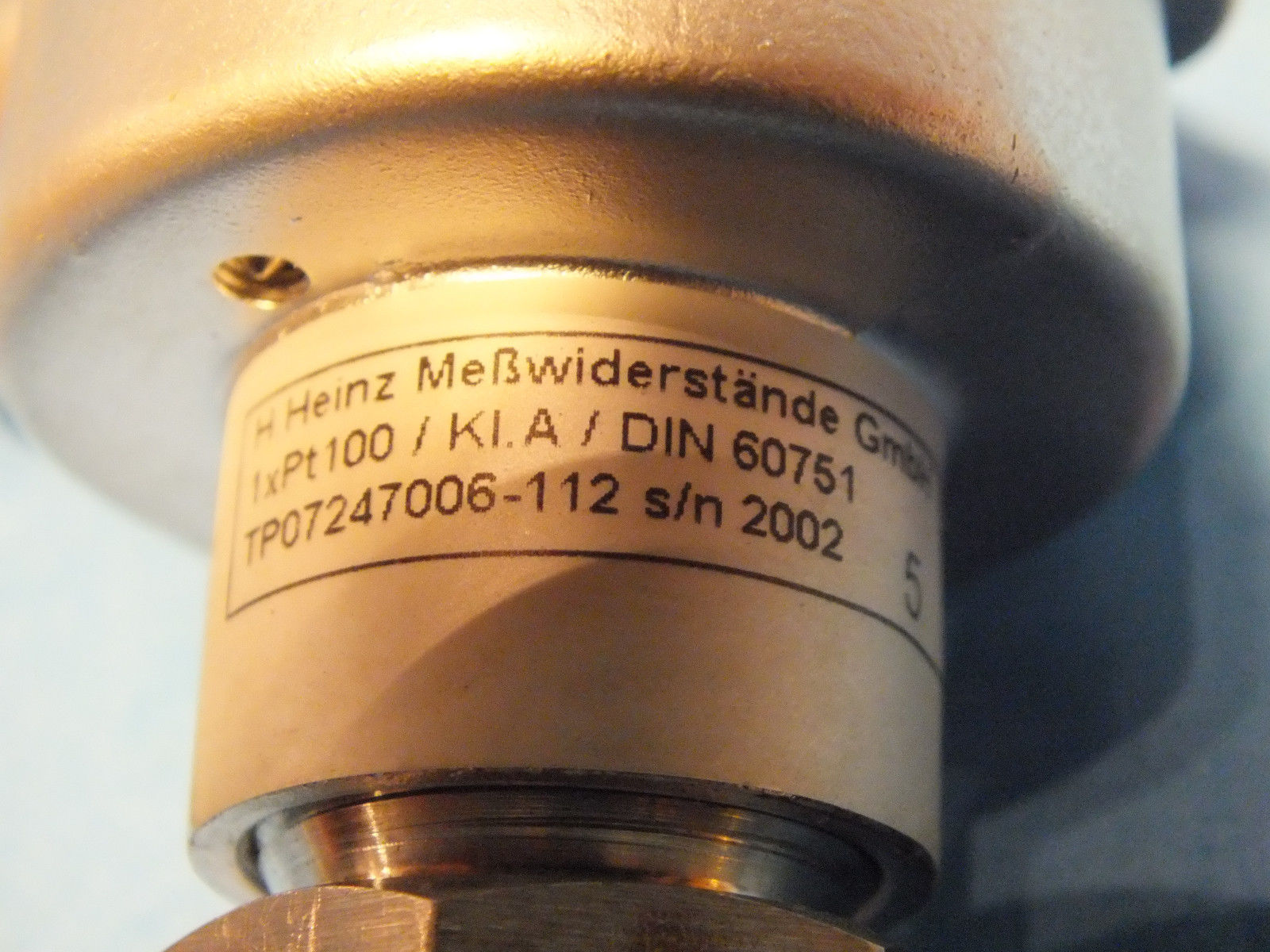 H.Heinz MeBwiderstande 1xPt100/KI.A/DIN 60751 TP07247006-112 | eBay UK