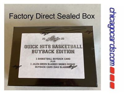 2022 Leaf Quick Hits Basketball Buyback Box Jalen Green BAS Slabbed ...