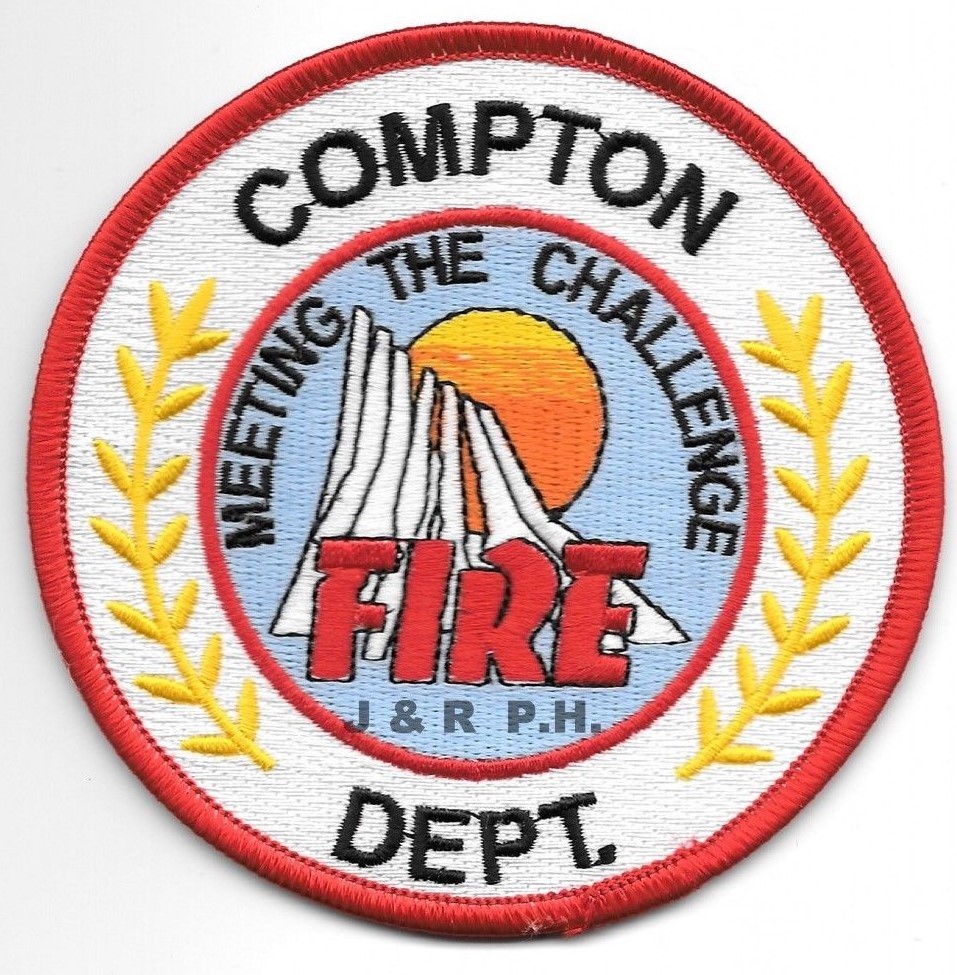 Compton Fire Dept., California (4" round size) fire patch | eBay