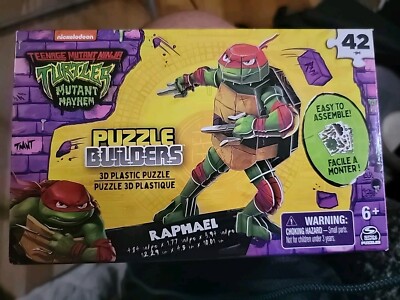 Teenage Mutant Ninja Turtles Mutant Mayhem Raphael 3D Plastic Puzzle 42 ...