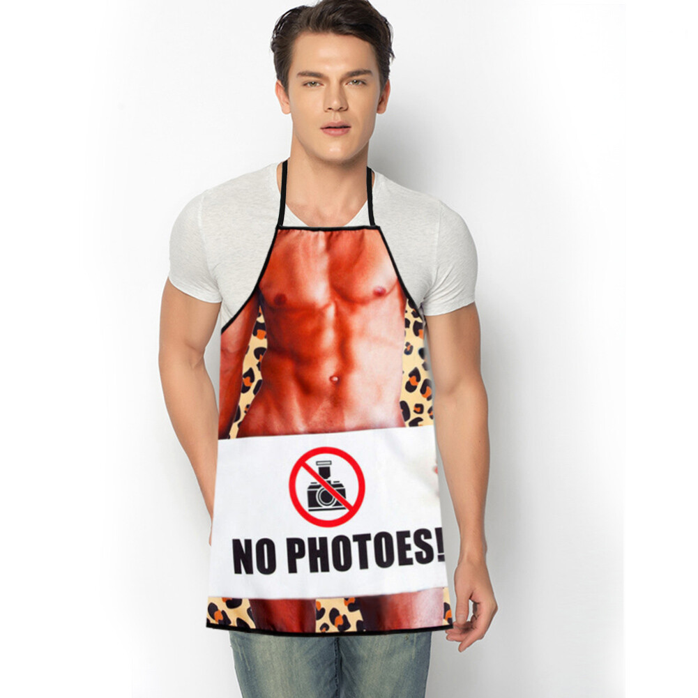 Novelty Funny Apron Sexy Men Women Chef Cooking Kitchen Bib BBQ Aprons ...