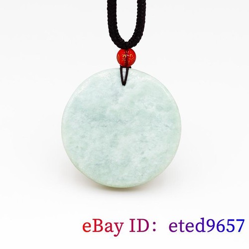 Jade Flower Pendant Natural Jewelry Talismans Necklace Gemstones Charm ...