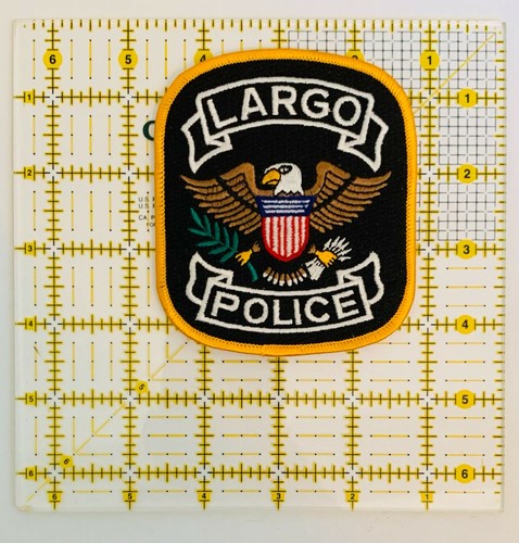 Largo Police Iron On Patch Embroidered Florida | eBay Australia