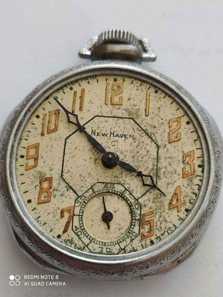 Vintage New Haven Tip Top Wind Up Pocket Watch NOT Working | eBay