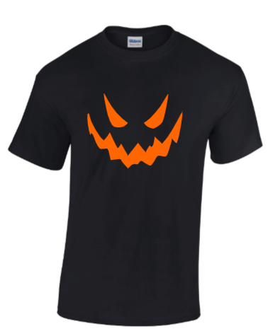 Jack O'Lantern Halloween Shirt Funny T-Shirt Spooky Pumpkin Face Tee ...