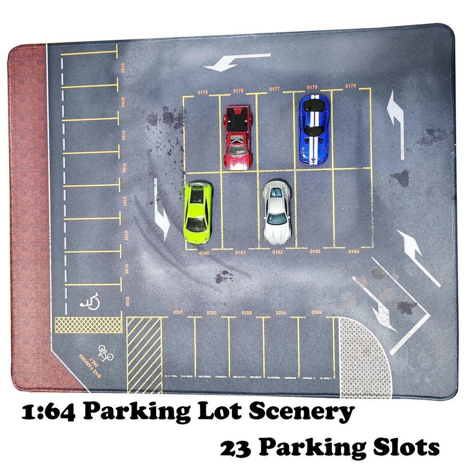 1: 64 Rubber Model Car Mouse Parking Lot Pad Scenery Shooting Mouse Pad ...