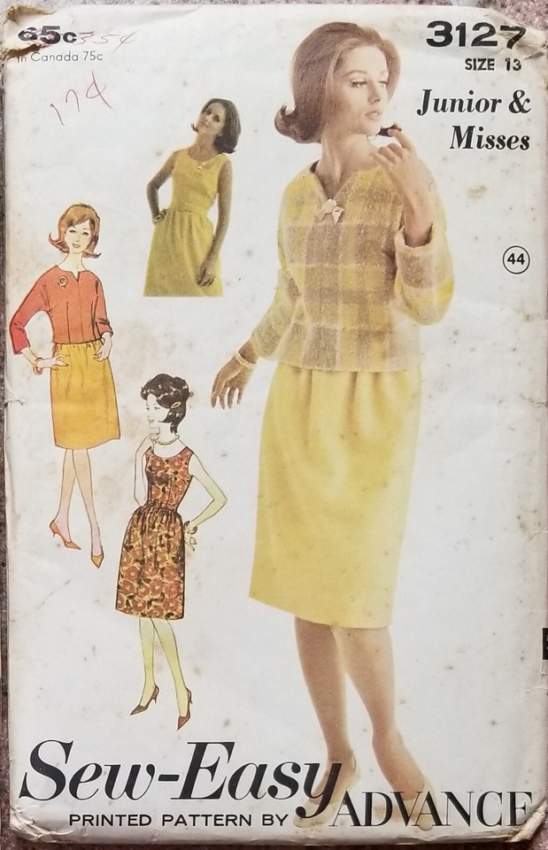 Advance Sewing Patterns Womens Teen bust size 29 31 32 34 36 38 39 40 ...