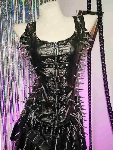 Spike Studded Rivet Scorpion Y2K TOPS Punk Rock Skull E-Girls Grunge ...