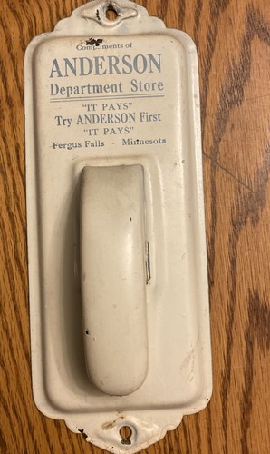 RARE! Anderson Dept. Store FERGUS FALLS, MN Minnesota ADVERTISING Towel ...