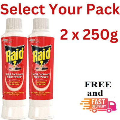 Raid Ant and Cockroach Killer Powder, Indoor & Outdoor Use Ants,Insect ...