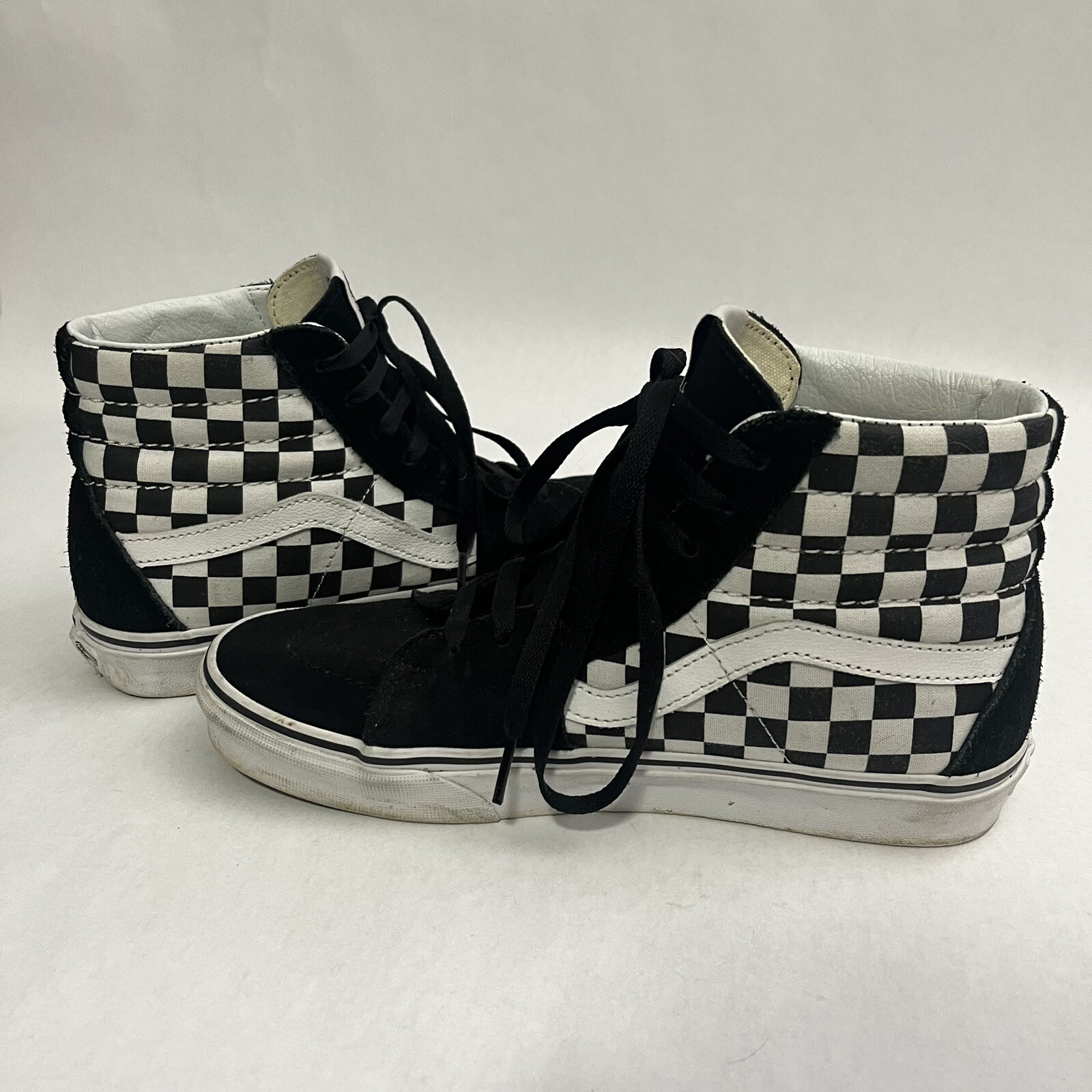Size 7.5 Vans High Top Sneakers Suede Checker Skate Shoes Lot Of 3 ...