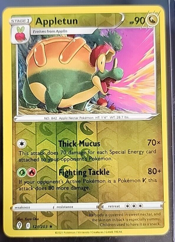Pokémon TCG Appletun Evolving Skies 121/203 Reverse Holo Rare | eBay