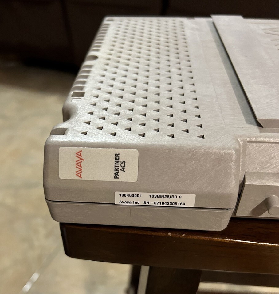 AVAYA PARTNER ACS 108463001 103G9(28) R3.0 308EC Business Phone System ...
