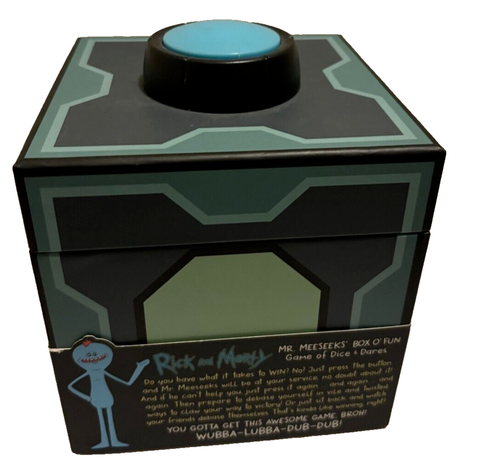 Rick And Morty Mr. Meeseeks Box O' Fun Game Of Dice & Dares (Adult Swim ...