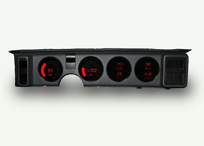 1982-1990 FIREBIRD TRANS AM DIGITAL DASH PANEL KNIGHT RIDER KITT RED ...