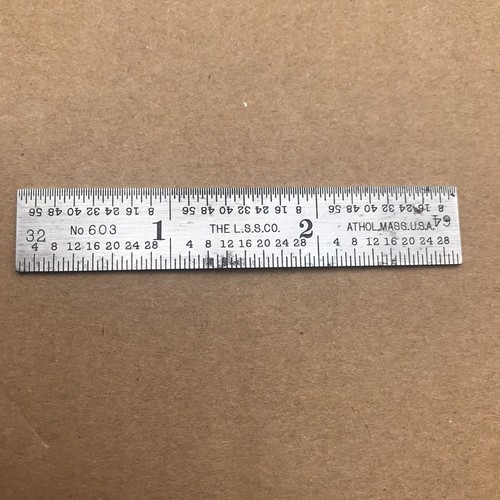 Starrett No 603, Tempered No4, 3 Inch Ruler, made in USA | eBay