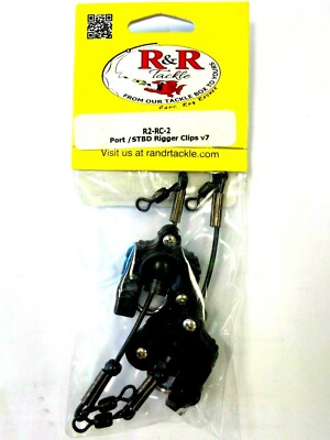 R&R Outrigger / Downrigger Clips R2 - Boat Fishing Rigger Clips - 2 in ...