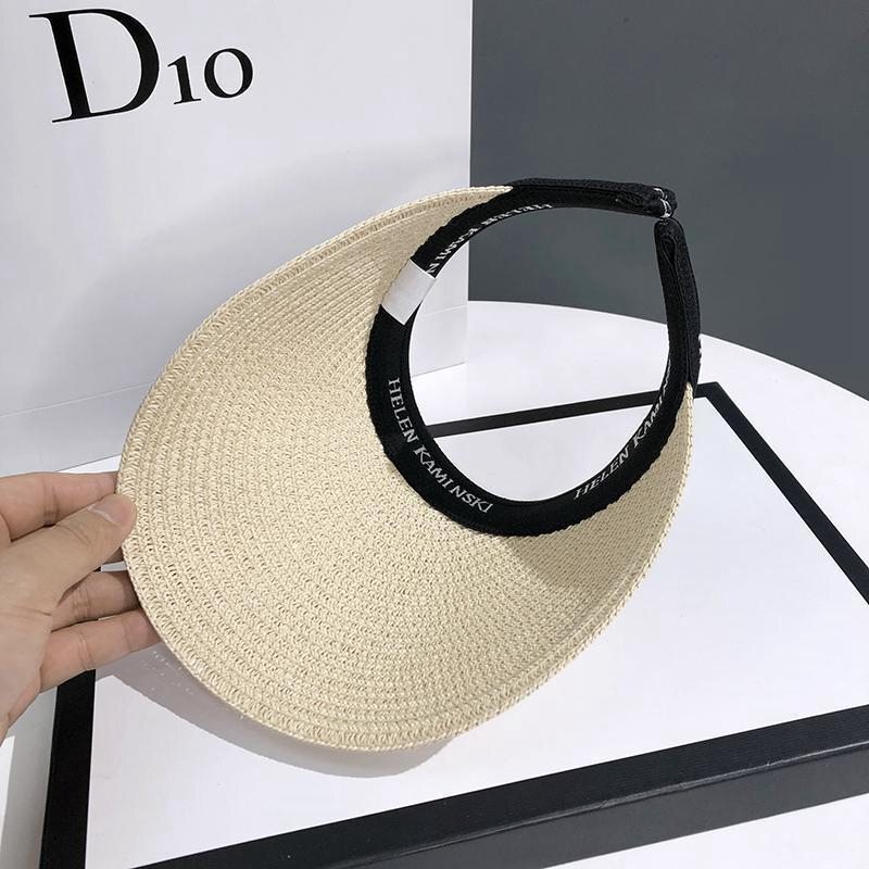 Casual Shade Hat Hand Made Straw Cap Summer Sun Hats outdoor Caps Woman ...