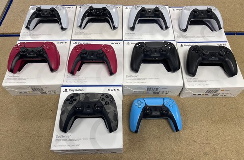 x10 OFFICIAL SONY PS5 DUALSENSE CONTROLLERS CAMO RED BLUE FAULTY SPARES ...