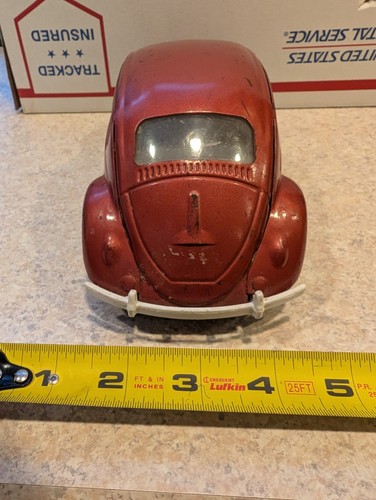 Tonka Volkswagen Beetle Bug 1960's Car Matte Red/Maroon, Vintage ...