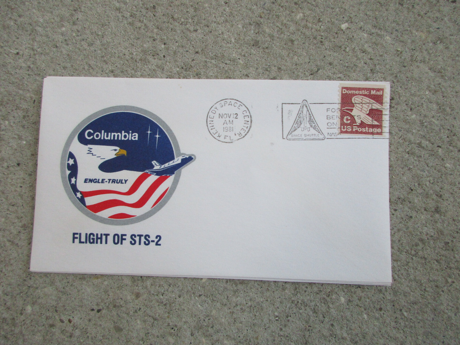 Columbia Space Shuttle Envelope Flight STS-2 Engle-Truly Kennedy Space ...