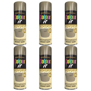 6X Desert Sand Matt Spray Paint Aerosol Auto Car Lacquer Wood Metal ...