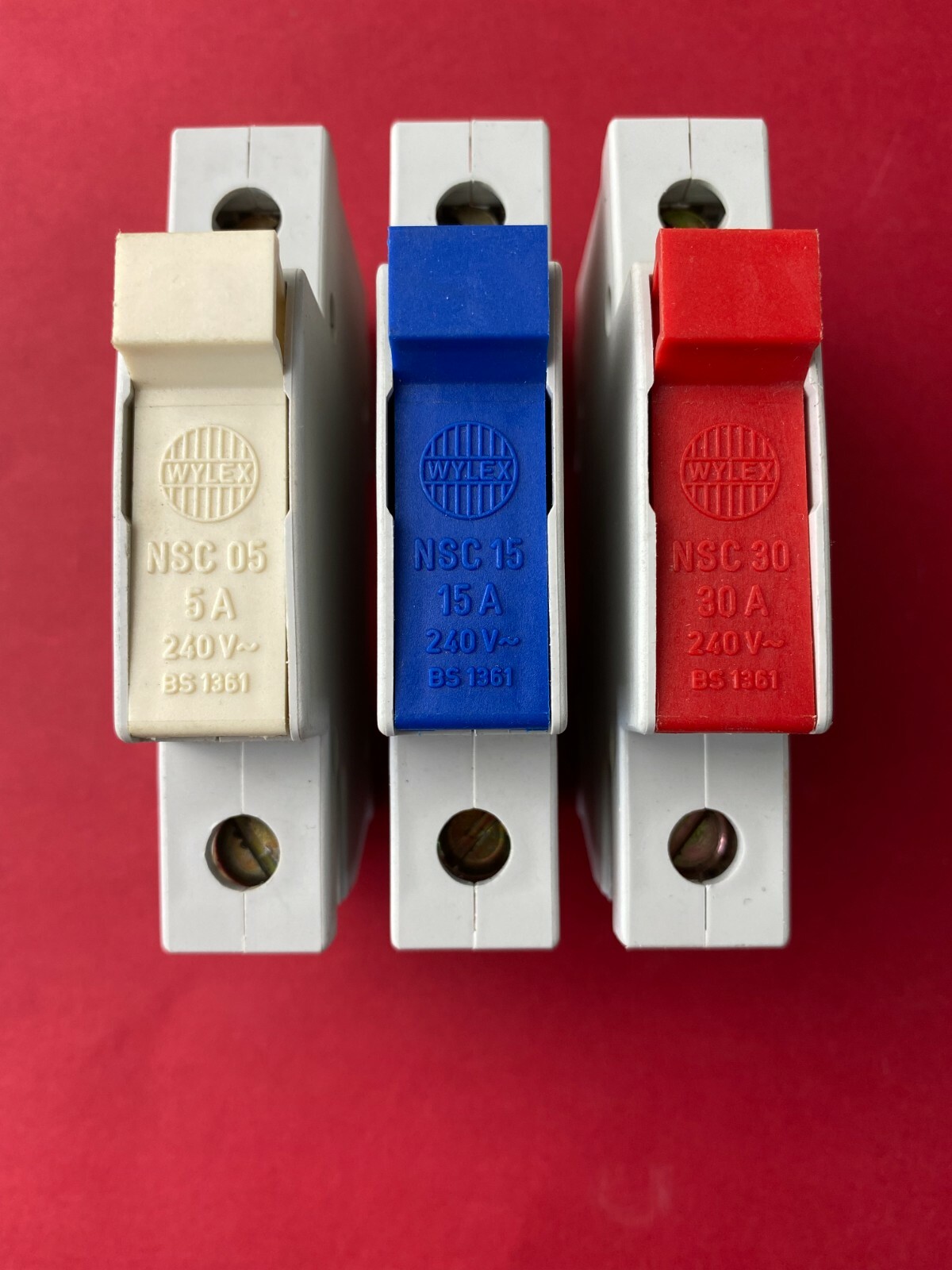 Wylex NSC05 5A NSC15 15A NSC30 30A Fuse Holder - Brand New | eBay