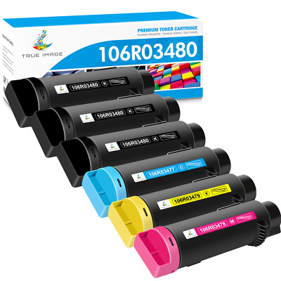 6PK Compatible For Xerox 106R03480 Color Toner for Phaser 6510 ...