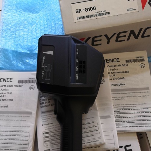 1PC New KEYENCE SR-G100 Handheld High Speed DPM Barcode Reader Scanner ...