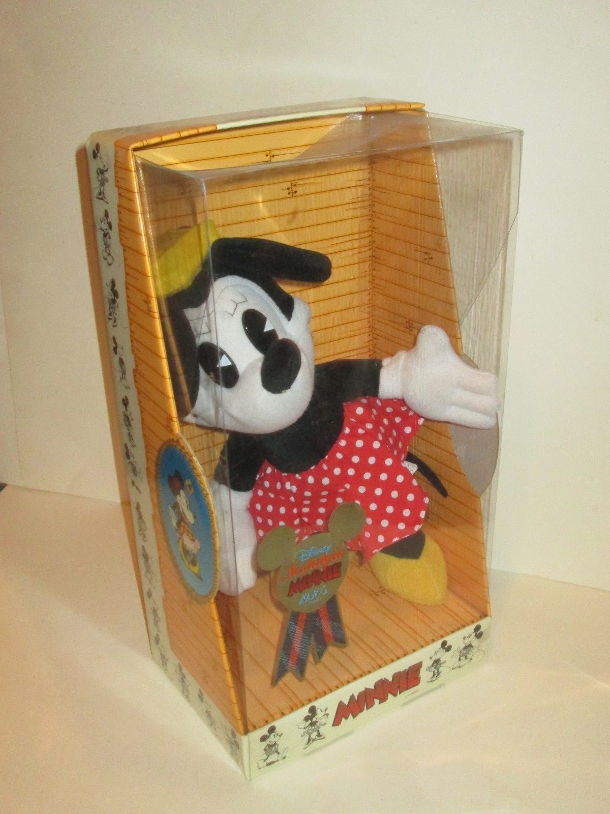 DISNEY WORLD DISNEYLAND RETRO 1930'S NOSTALGIA MINNIE MOUSE PLUSH BOXED ...
